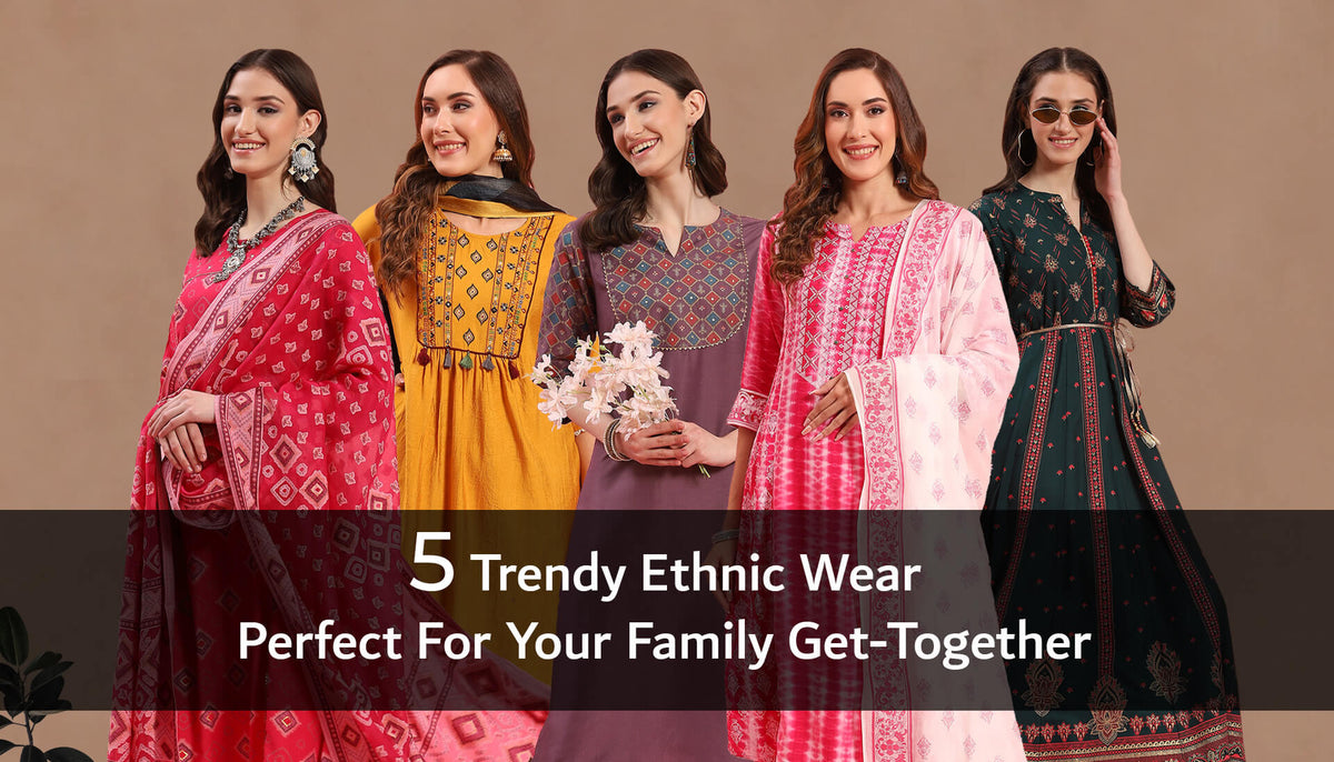 Top 5 Trendy Ethnic Wear for Ladies, Cotton Suits for Women