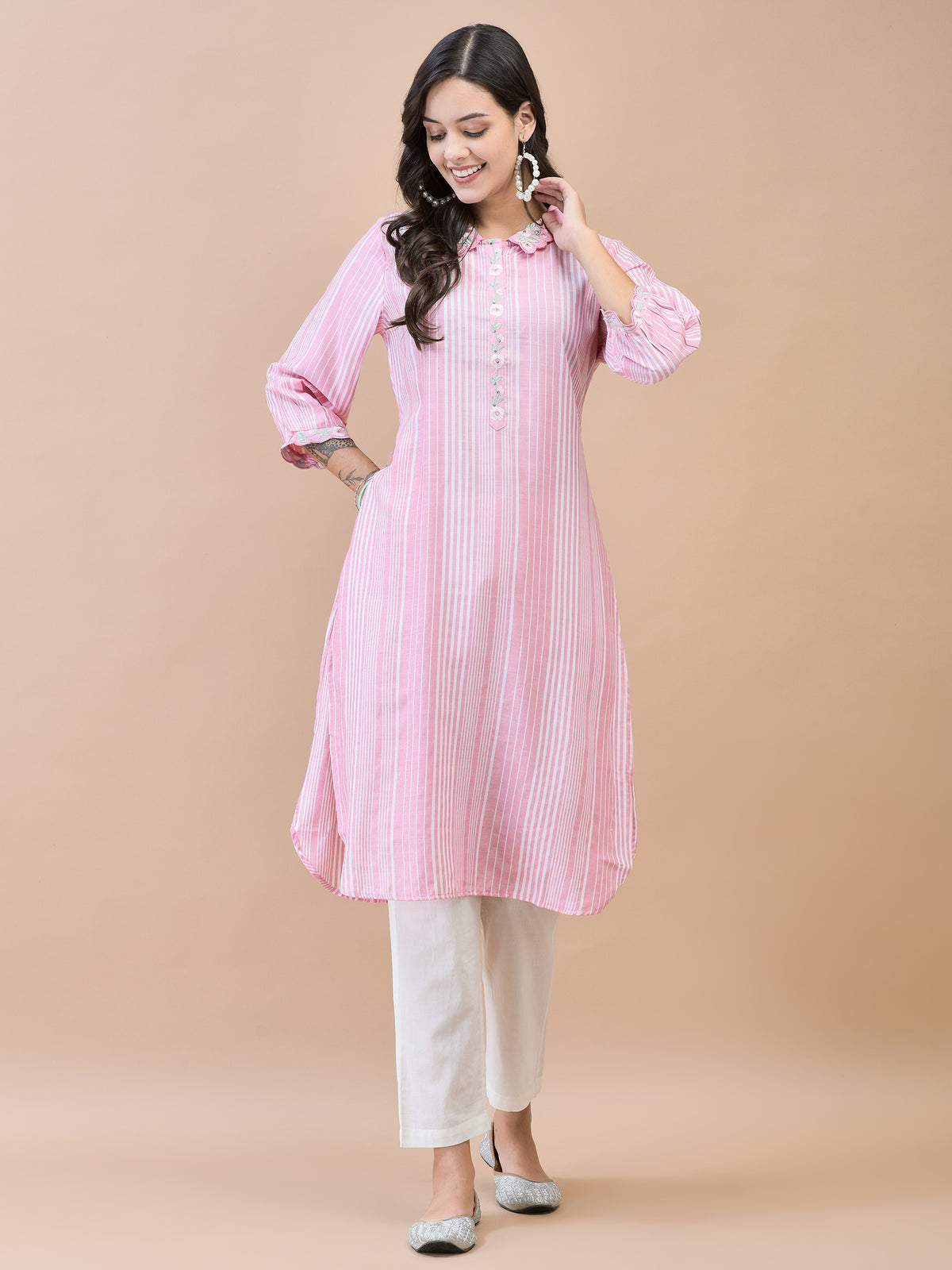 Embroidered Kurta Kurtis, Latest Ethnic Sets at SHREE