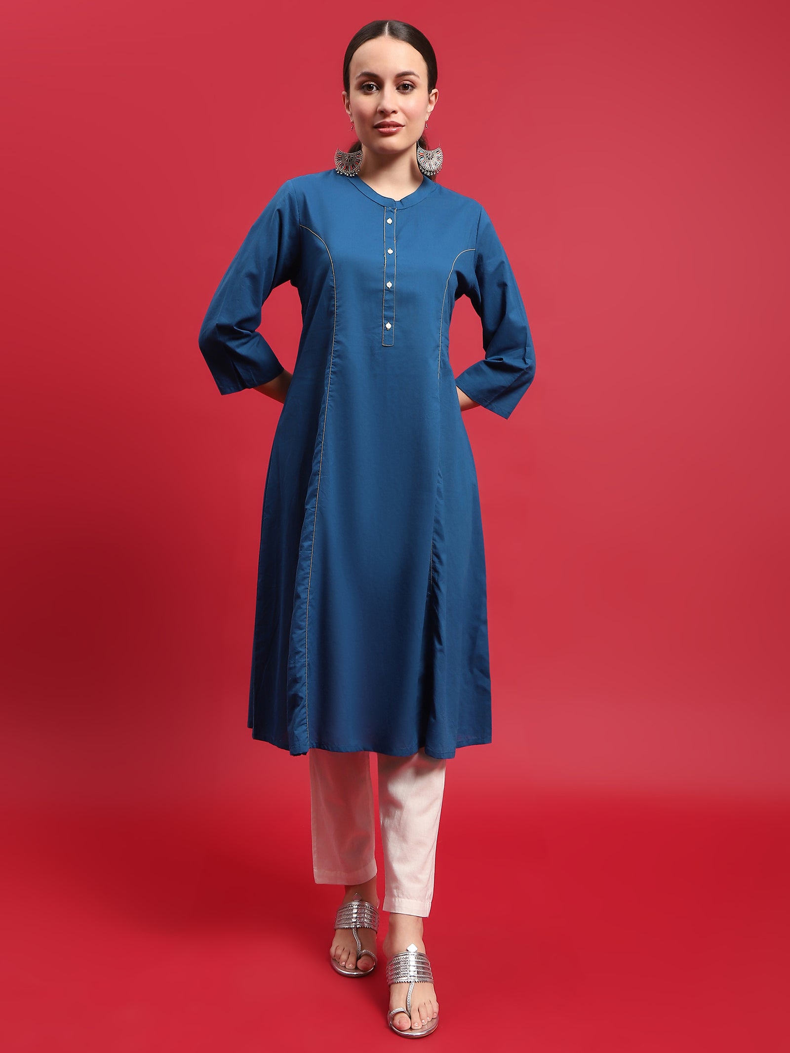 A Line Kurtis & Kurta, Cotton A-Line Kurtis at SHREE